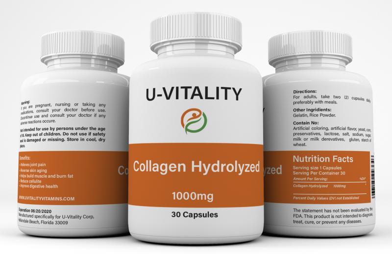 Buy Hydrolyzed Collagen 500 mg Online | Free Shipping | Global Vitamin Shop